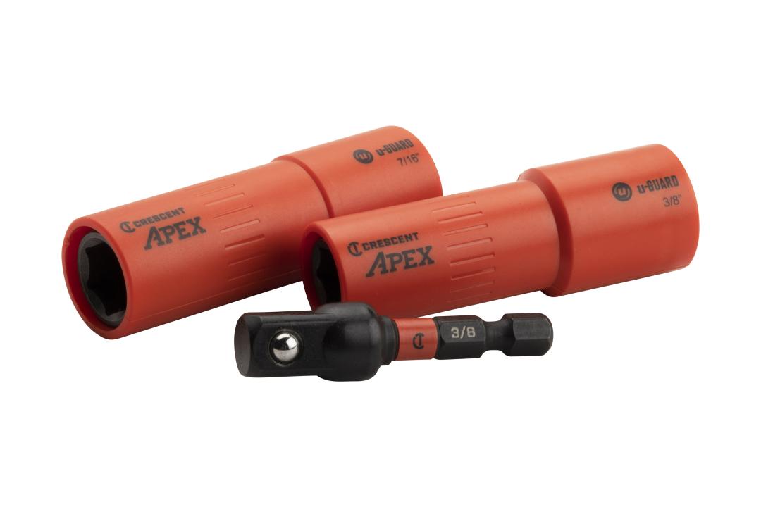 3 Pc. u-GUARD™ 3/8" Covered Socket Set | Crescent Tools