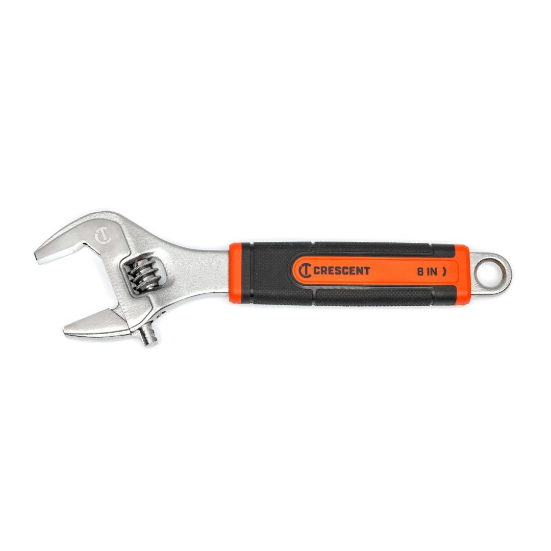 8" Adjustable Wrench with Quick-Fit-Jaw