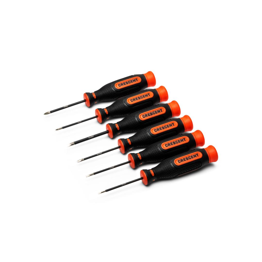 6 Piece Diamond Tip Precision Screwdriver Set | Crescent