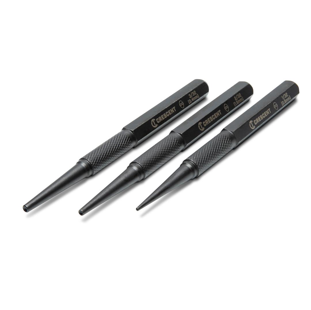 3 Piece Steel Nail Punch Set