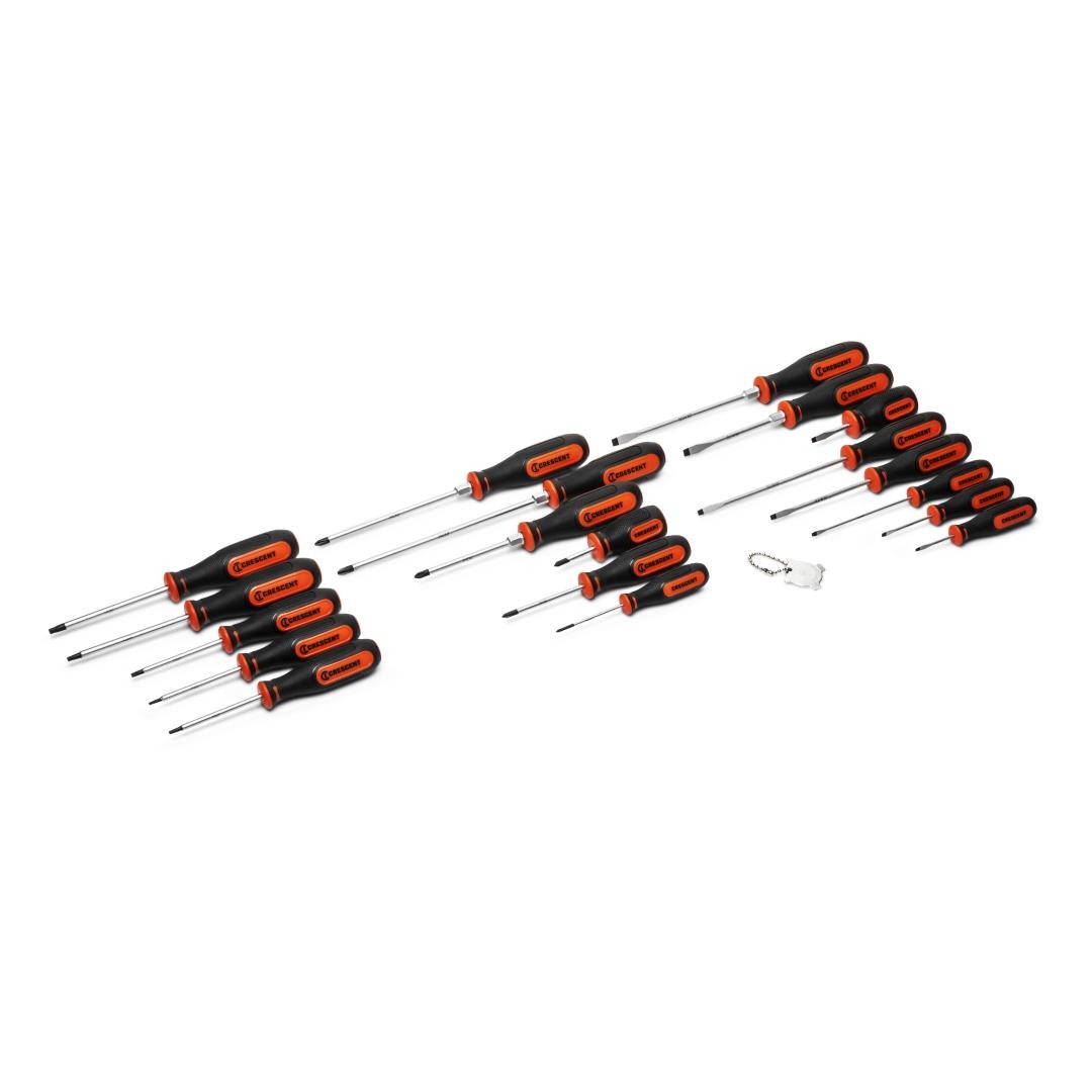 20 Piece Dual Material Screwdriver Set | Crescent