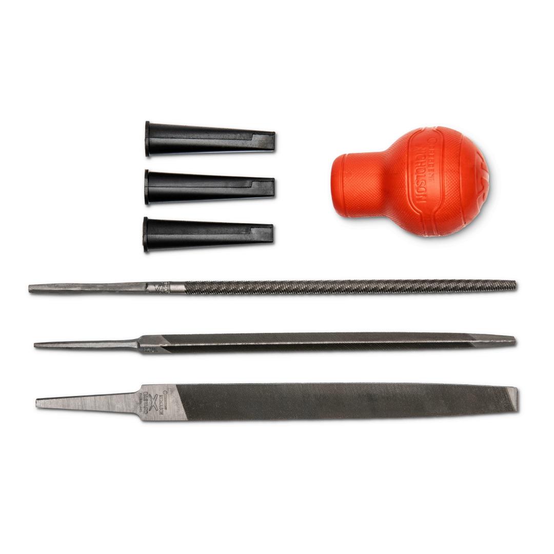 4 Piece Short Round File Handle Set | Crescent