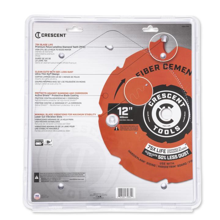 12" x 8-Tooth Fiber Cement Circular Saw Blade
