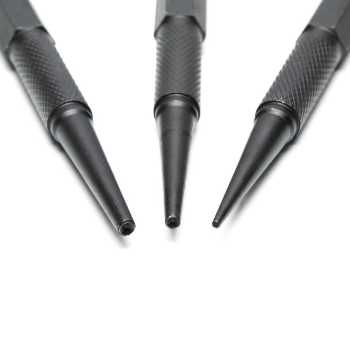 3 Pc. Steel Nail Punch Set | Crescent Tools